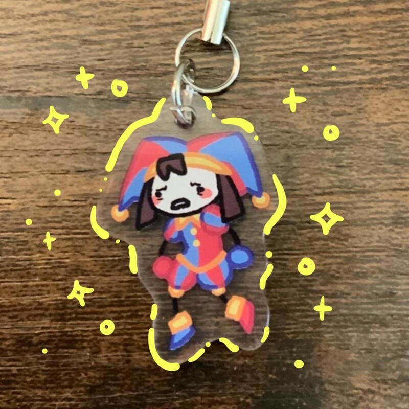 Pomni Keychain - Etsy