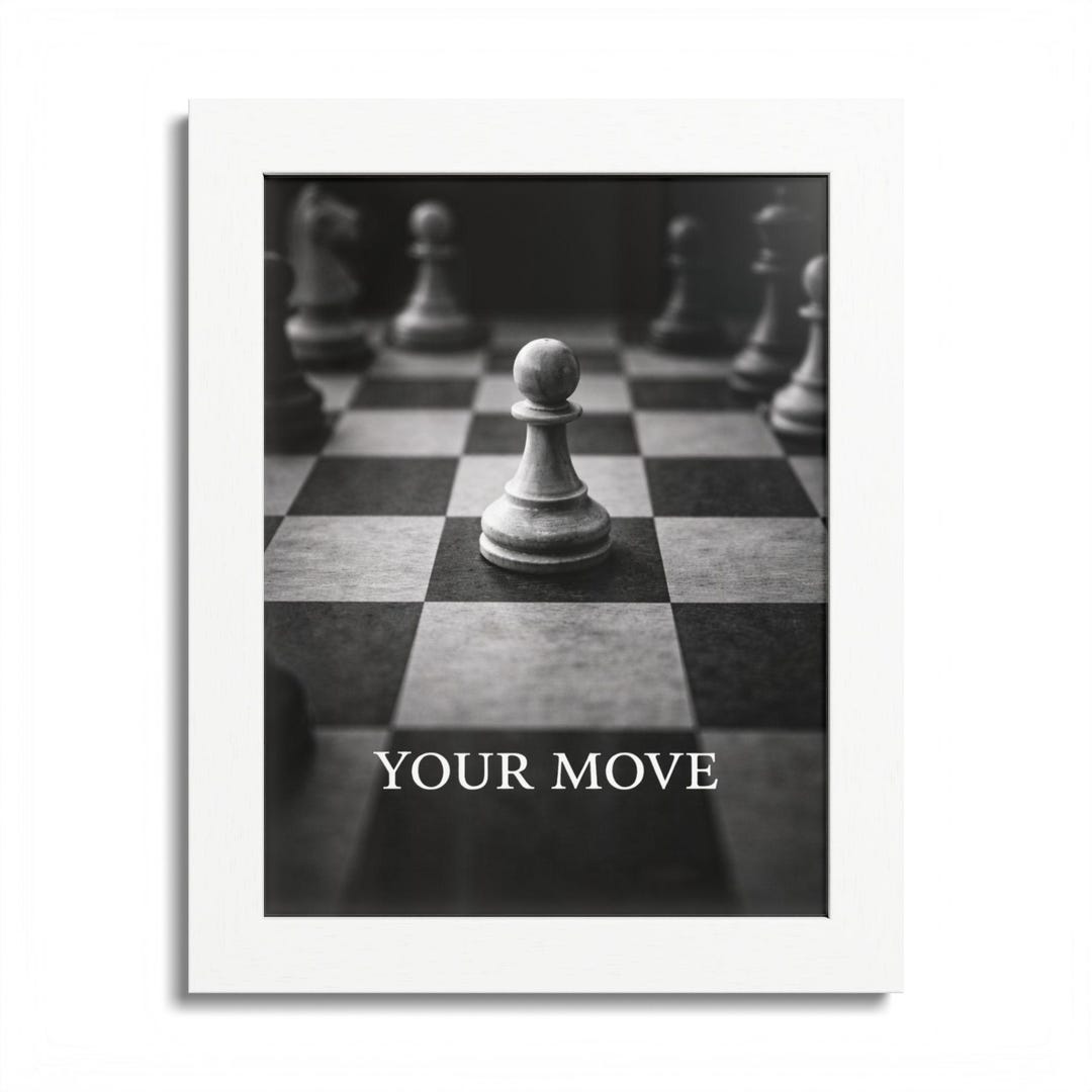 Your Move Motivational Chess Poster About Responsibility - Etsy