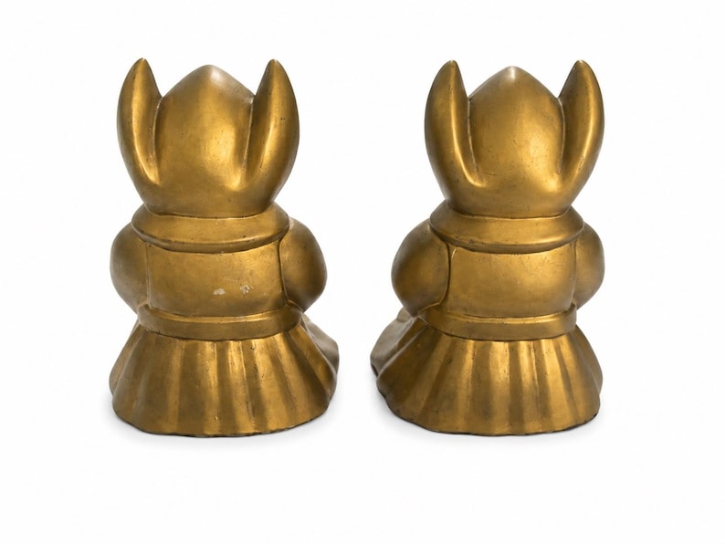 Vintage Gold Tone Cast Metal Dutch Girl Bookends - Etsy