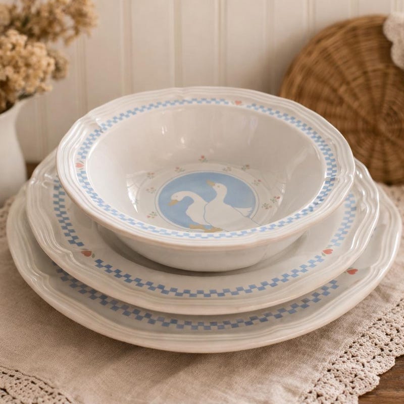 Country Geese Dinnerware - Etsy