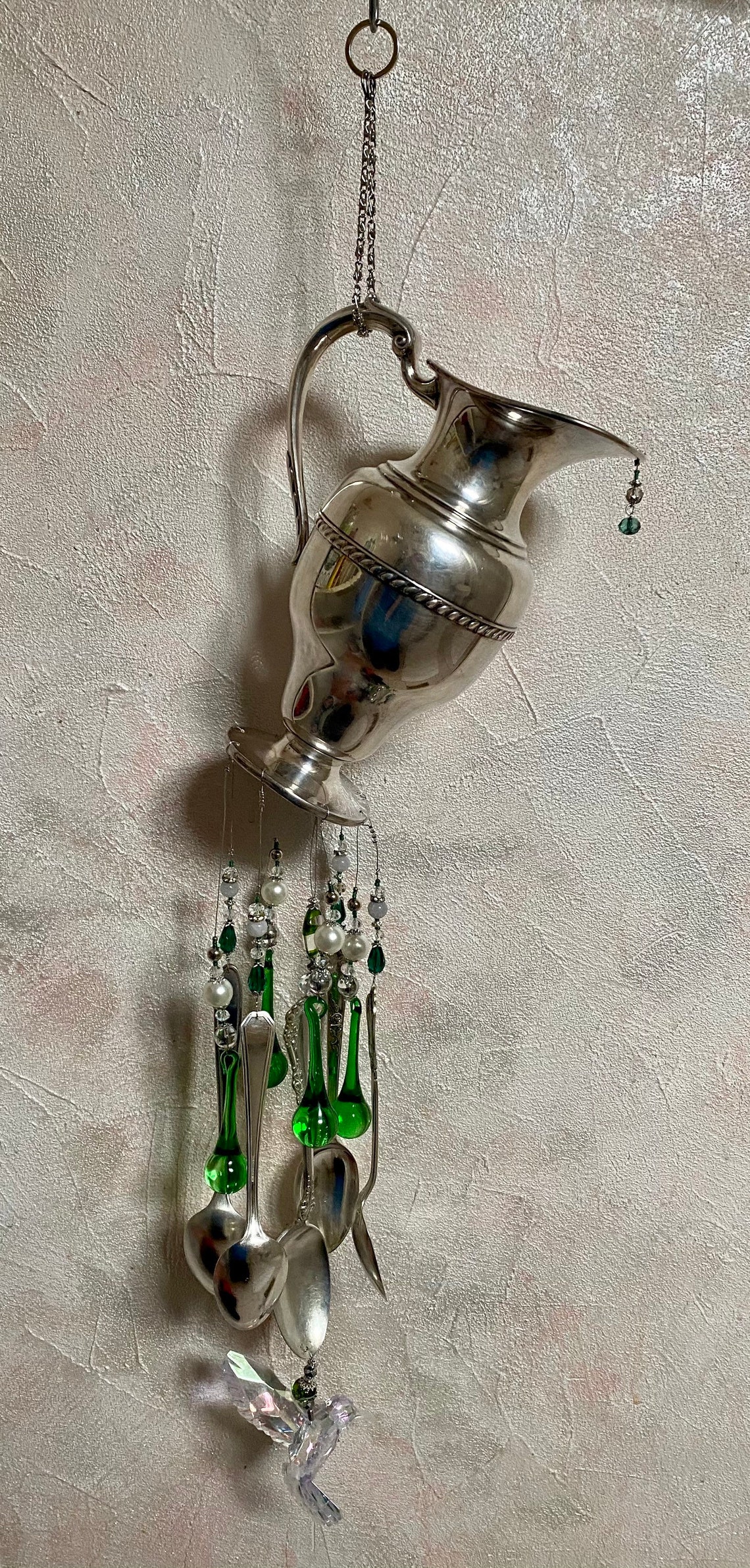 Upcycled VTG Silverware Silver Spoons Jewellery Wind Chimes - Etsy