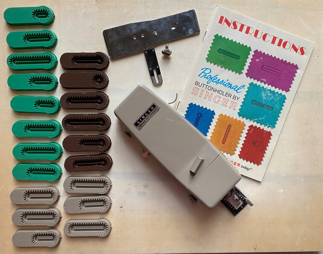 Vintage Professional Singer Buttonholer for Vertical Needle Zigzag ...