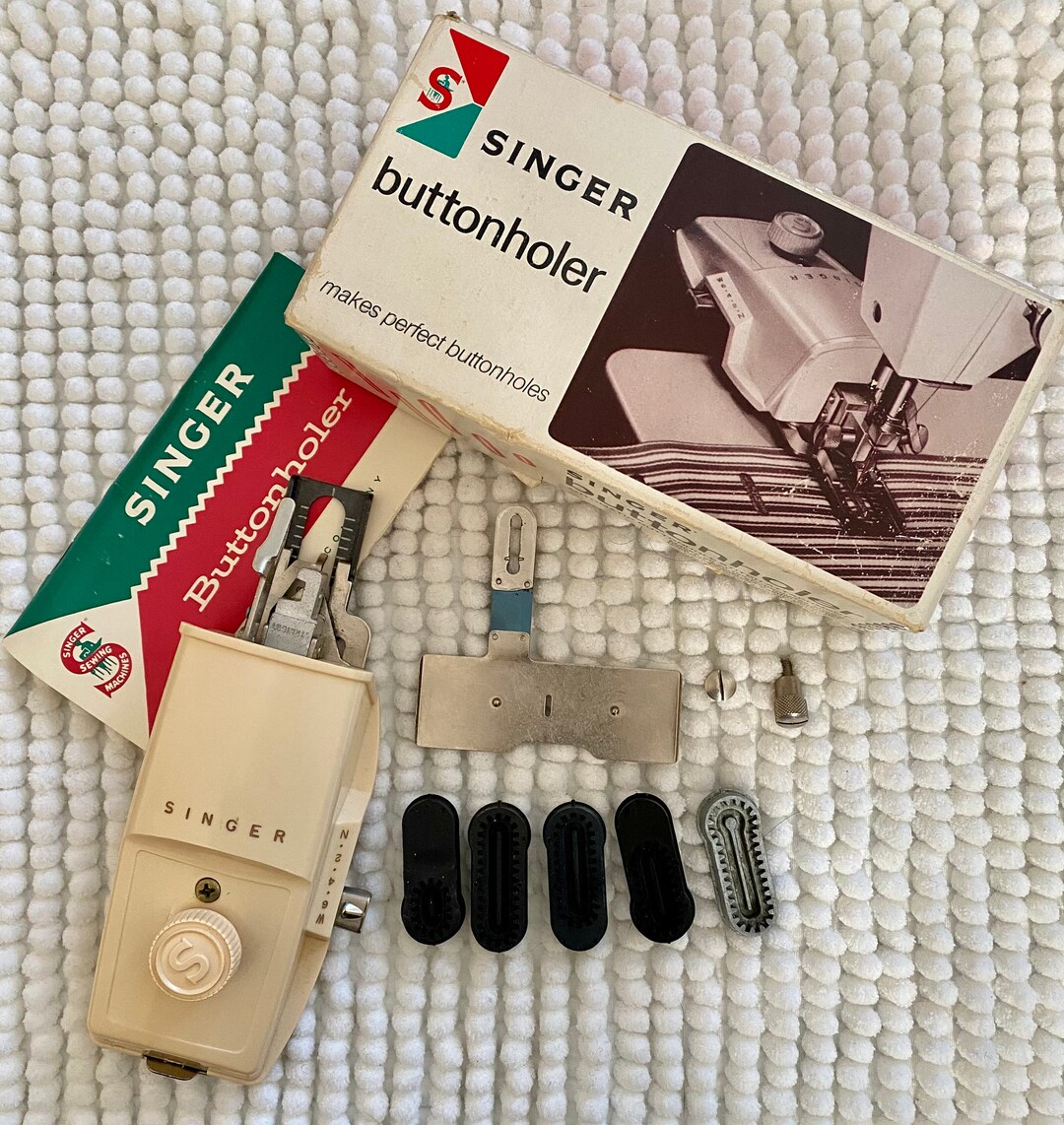 Vintage Automatic Singer Buttonholer, Buttonhole Stitch Attachment ...