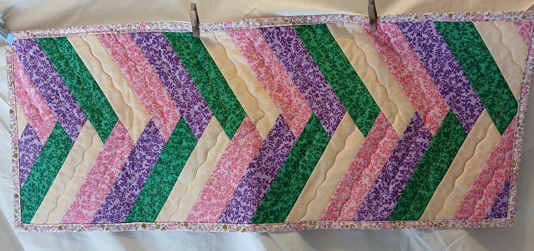 Quilted Table Runner (braid Pattern) 36 X 14.5