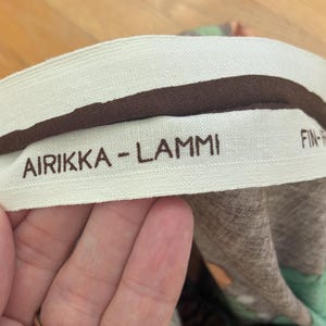 Vintage Finnish Fabric RUUKKUKUKKA Design Anneli, Airikka-lammi Fin ...