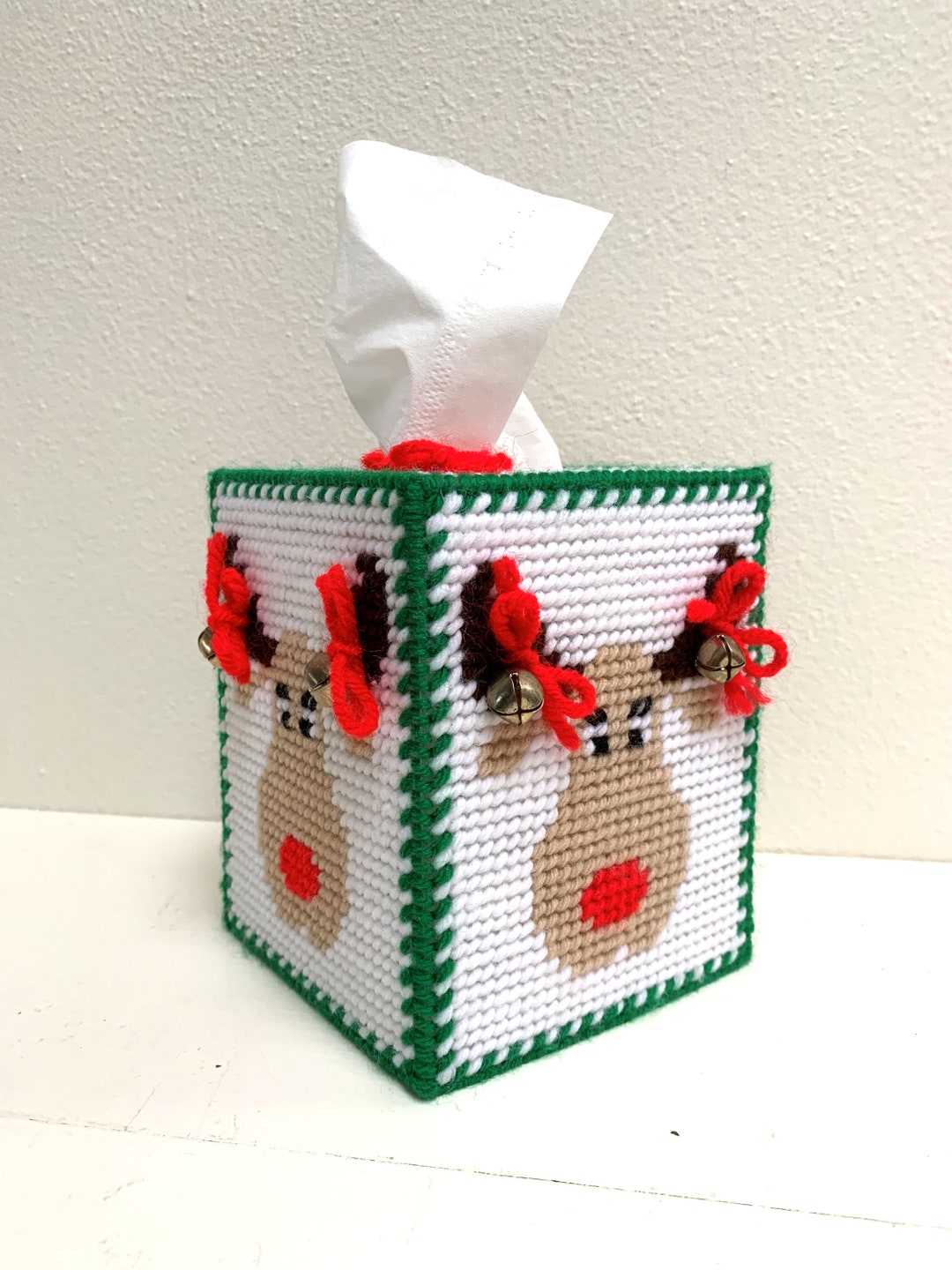 Christmas Tissue Box Cover Rudolph the Red Nosed Reindeer - Etsy