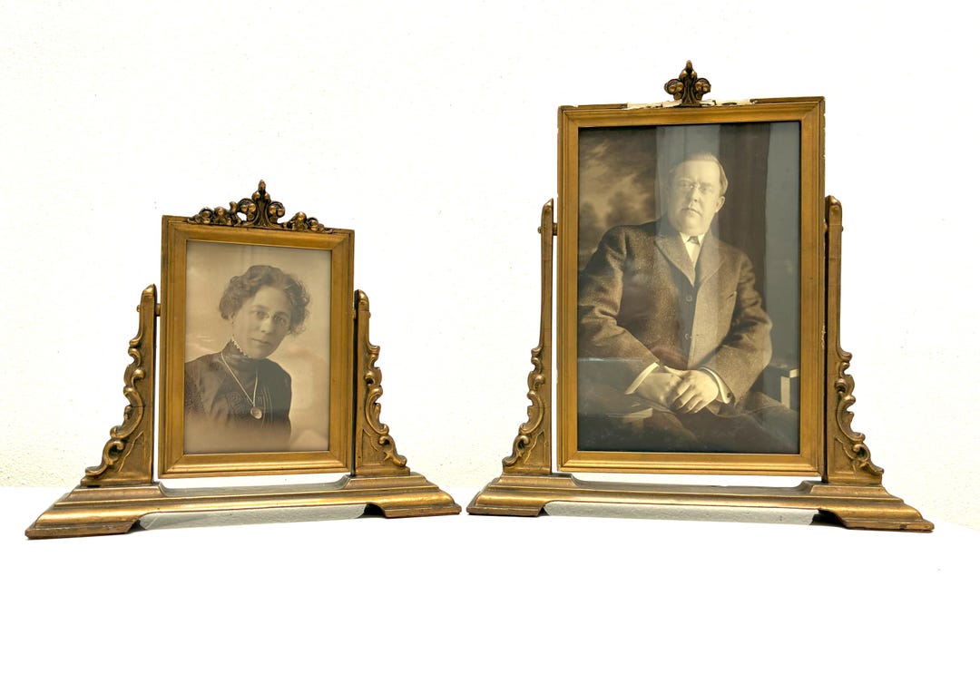 Antique FRAMES Swivel/swing Gold Fancy Picture Frames Tilt, Victorian ...