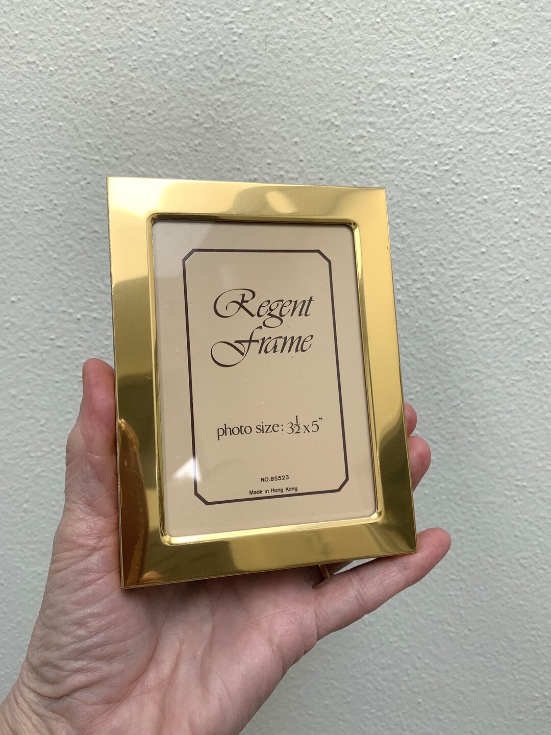 5 by 3.5 FRAME GOLD Tone Picture Frame, Shiny Gold Open Frame Brand New ...