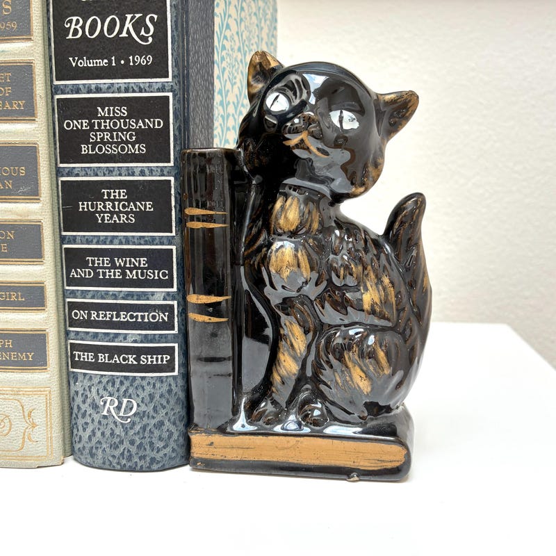 Cat Bookends - Etsy