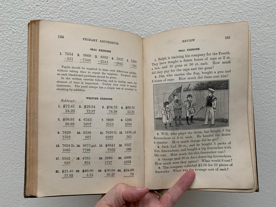 PRIMARY ARITHMETIC Book 1904 by David Eugene Smith, Hard Cover Worn ...