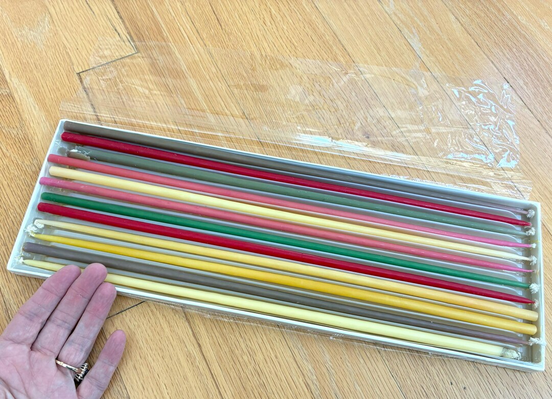 Set of 12 Thin CANDLES 1/4