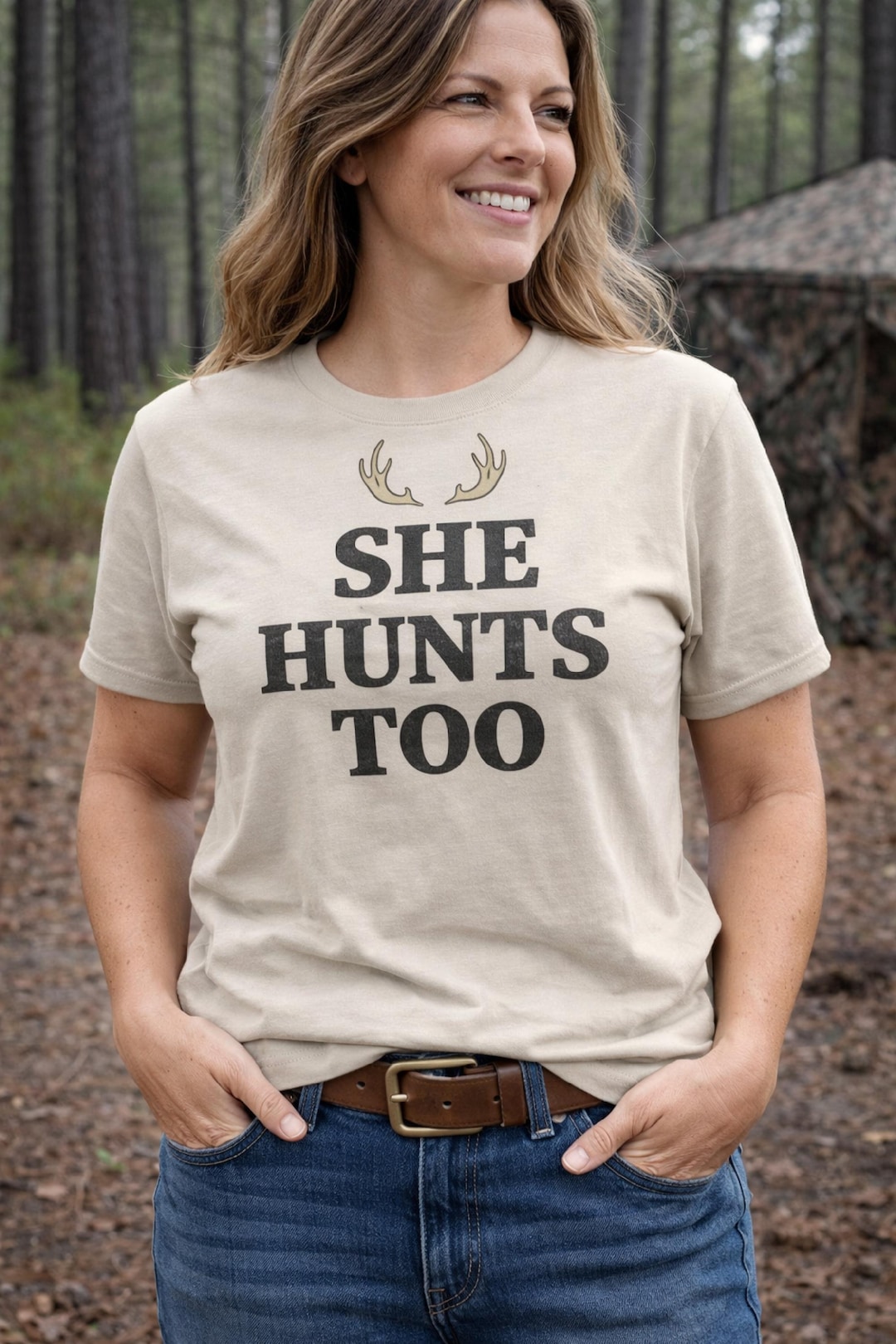She Hunts Too PNG SVG | Female Hunter Graphic (digital Download) - Etsy