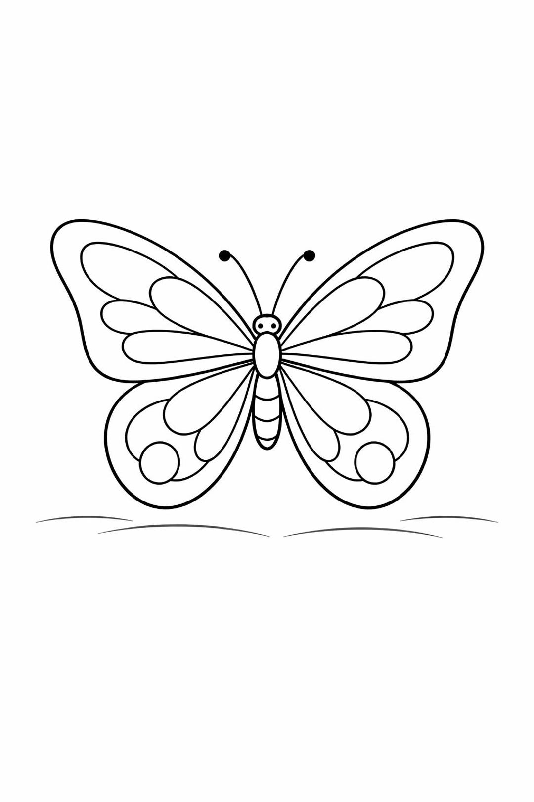 Butterfly Colouring Page – Neuroaffirming Printable Line Art - Etsy ...