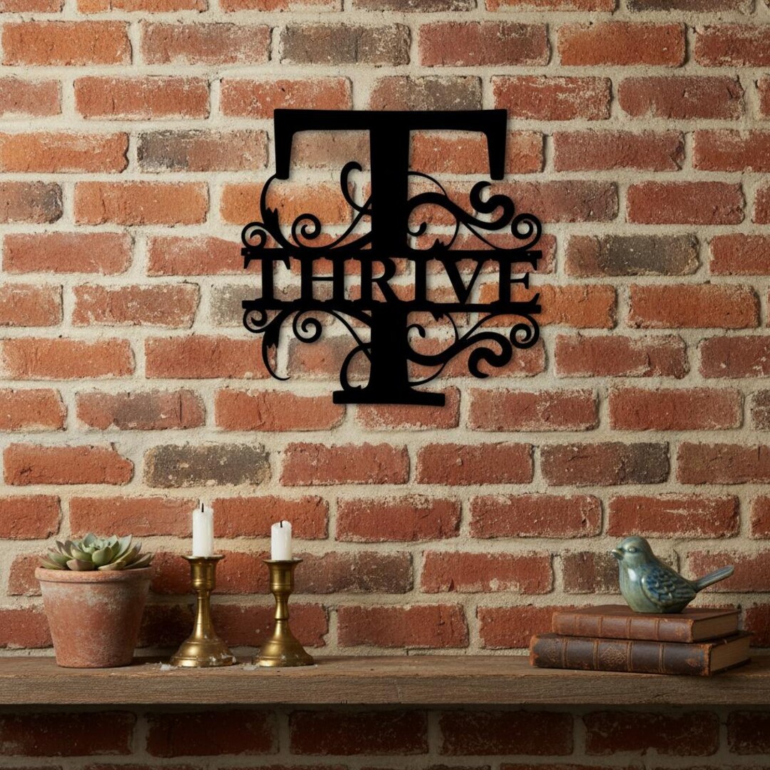 Custom Last Name Wall Sign Family Wall Metal Hanger Signs Decors Wall ...