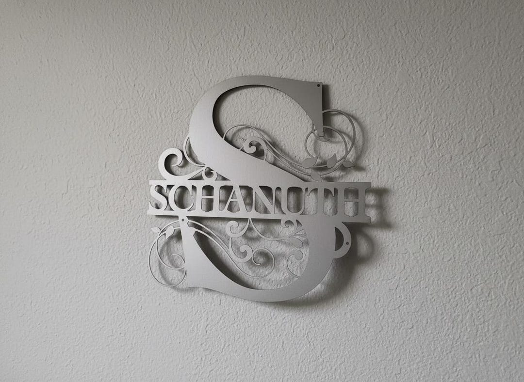 Custom Wall Decor Sign Last Name Wall Metal Hanger Family Signs Decors ...