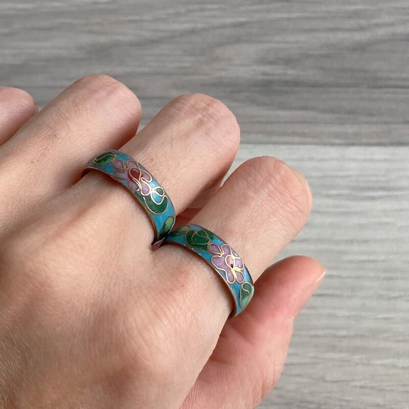 Enamel Ring - Etsy