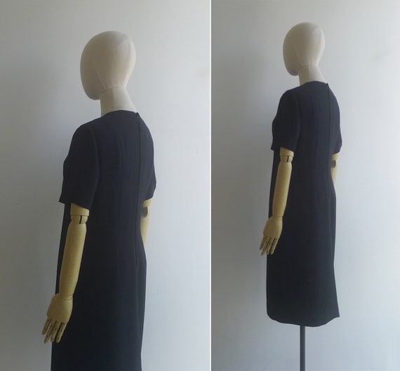 Vintage '80s Japanese Smart Little Black Dress M - Gem