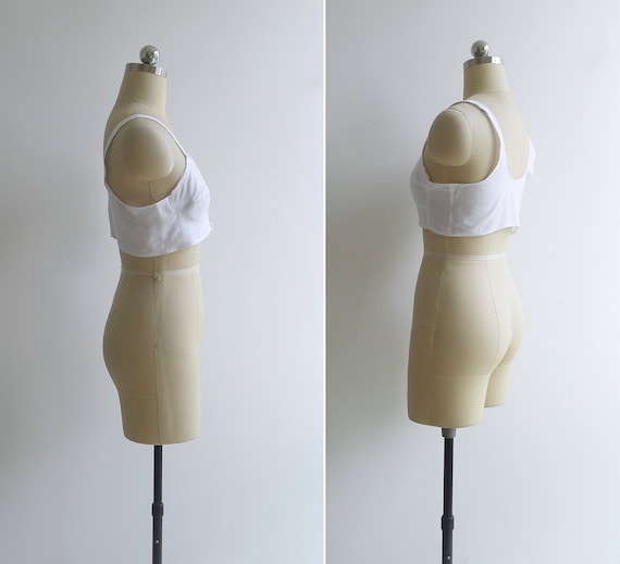 SALE - Vintage '70s Soviet Circle Stitch Cotton Bra T… - Gem