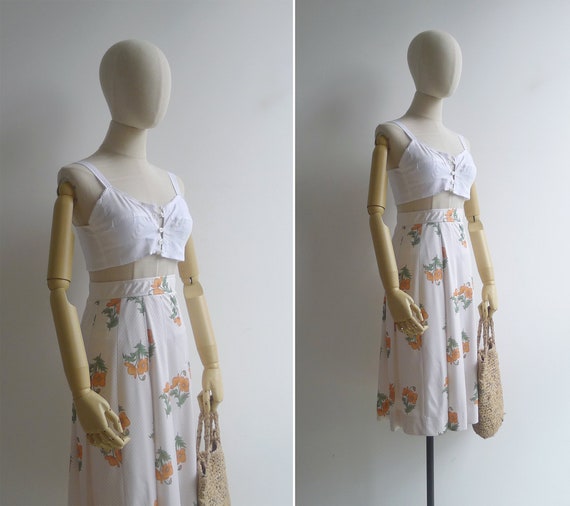 SALE - Vintage '70s Soviet Circle Stitch Cotton Bra T… - Gem