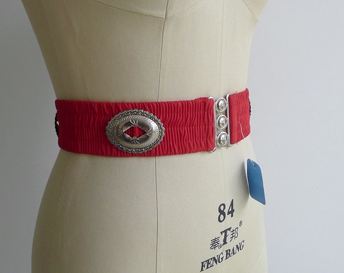 Vintage '80s Hippie Boho Ruched Elastic Waist Belts M L XL XXL - Etsy