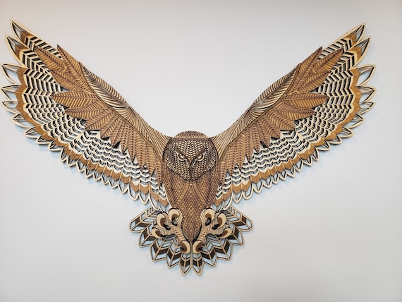 Laser Files OWL Multilayer Laser Cut Bird Vector Images | Etsy