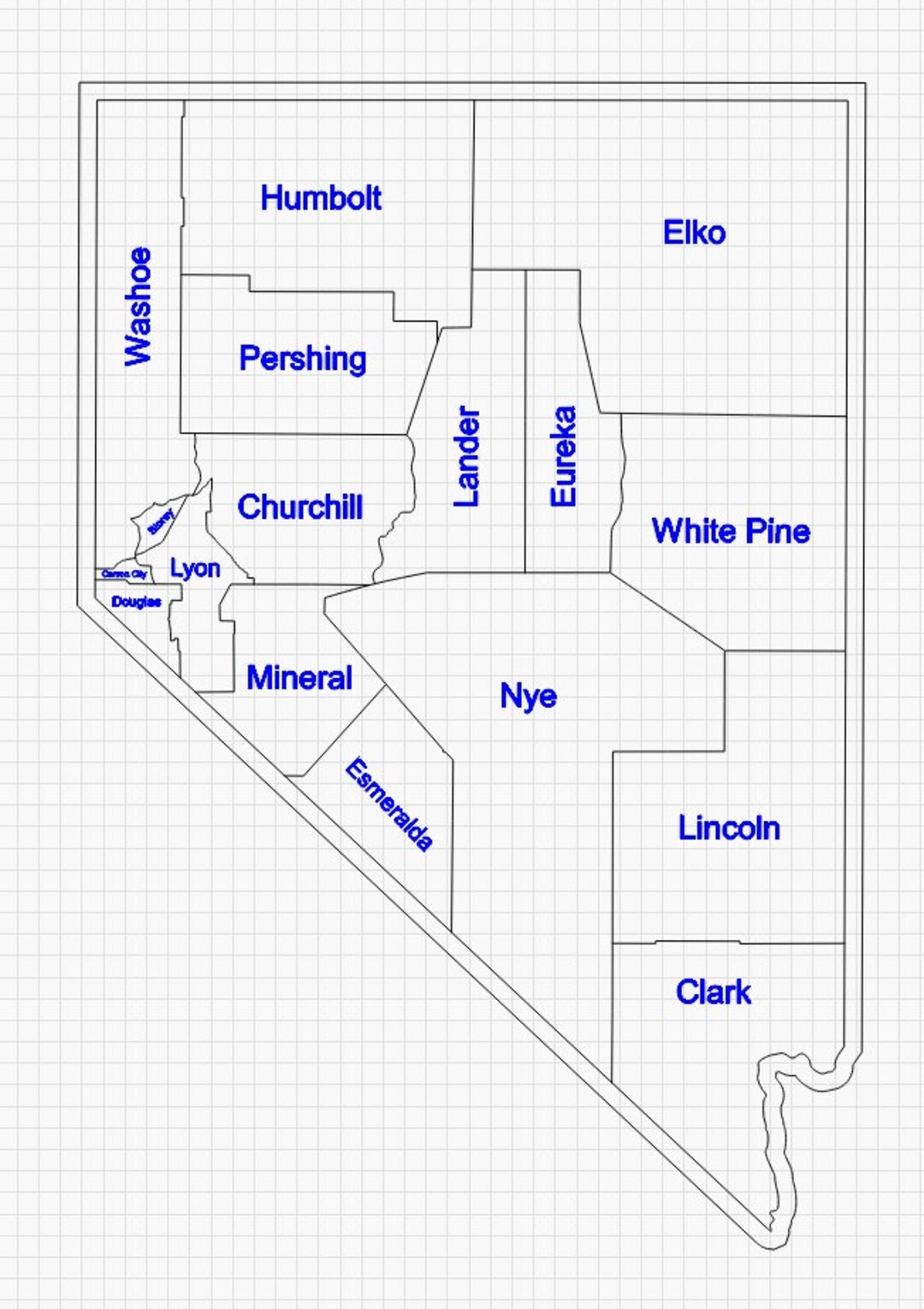 Nevada State Puzzle Jigsaw Puzzle County Puzzle Digital Laser Files - Etsy