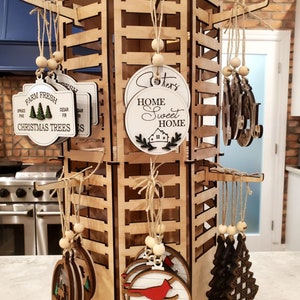 Glow Forge Ready Rotating Display Stand Digital File Laser Cut Craft ...