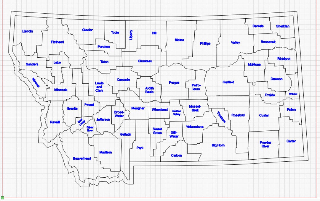 Montana State Puzzle Jigsaw Puzzle County Puzzle Digital Laser Files - Etsy