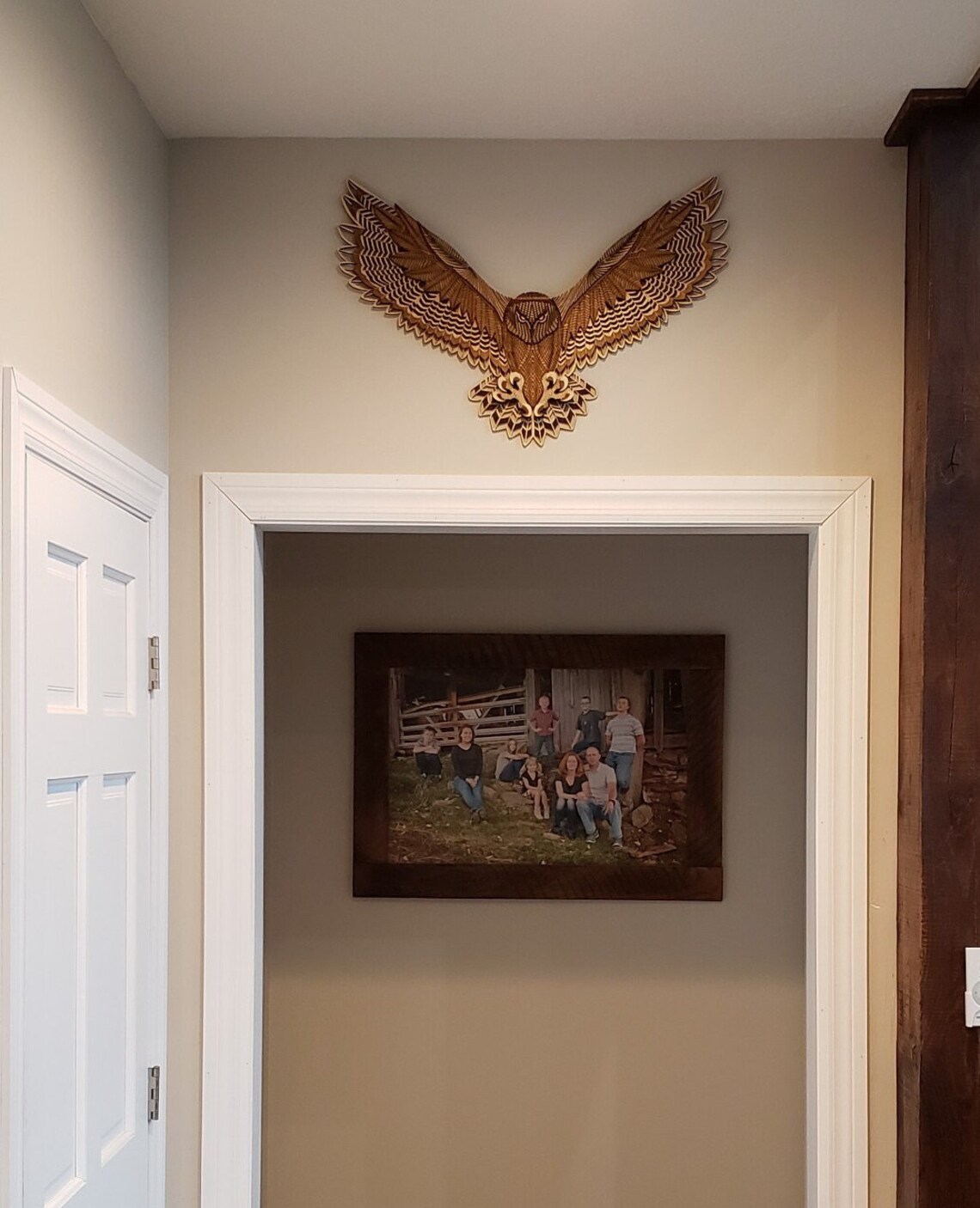 Large Owl 3D Owl Wood Wall Hanging Multi Layer Wildlife Owl | Etsy