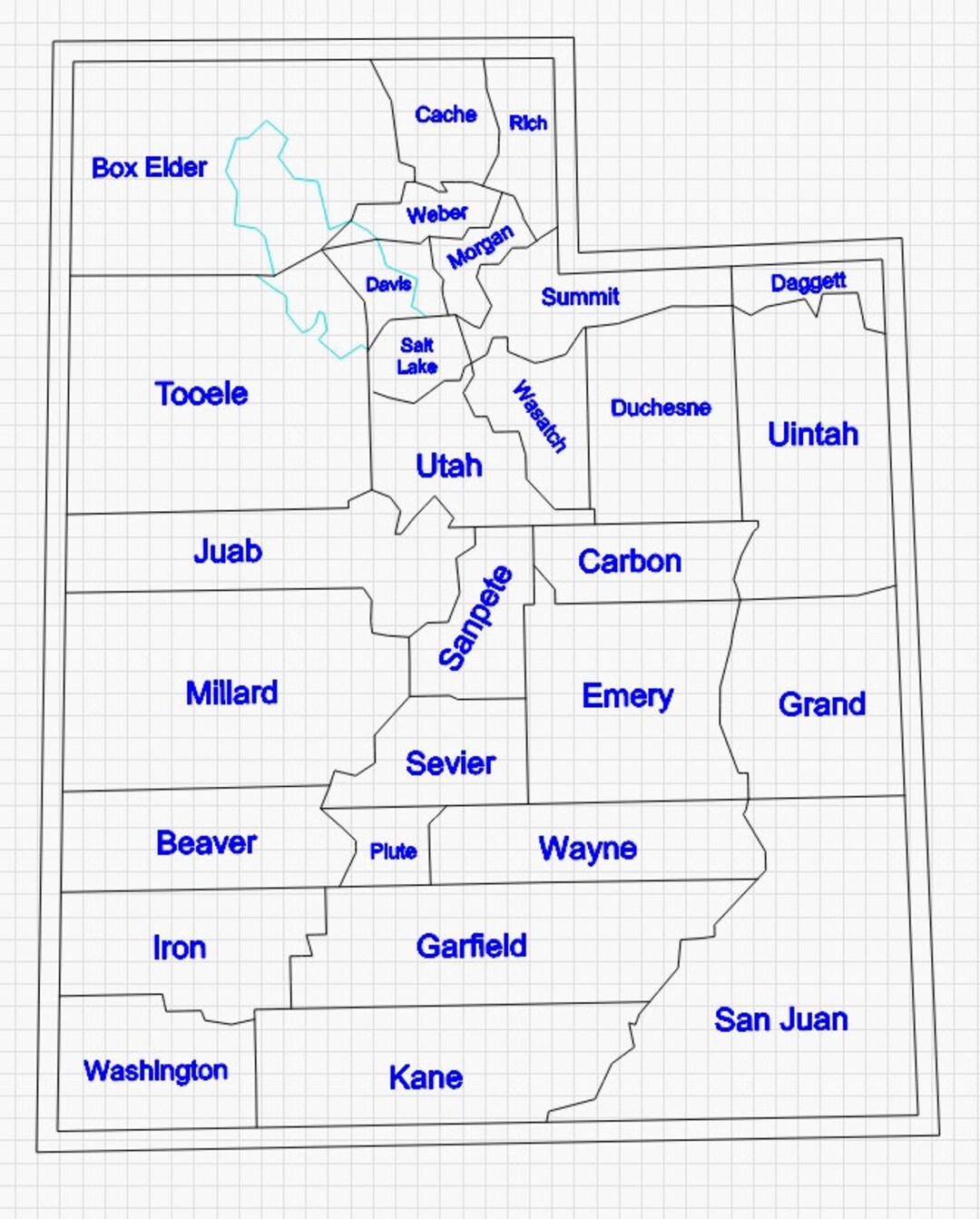 Utah State Puzzle Jigsaw Puzzle County Puzzle Digital Laser Files - Etsy