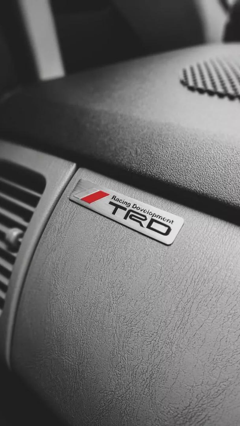 Toyota TRD Metal Emblem Plate JDM Racing Development Toyota Motor ...
