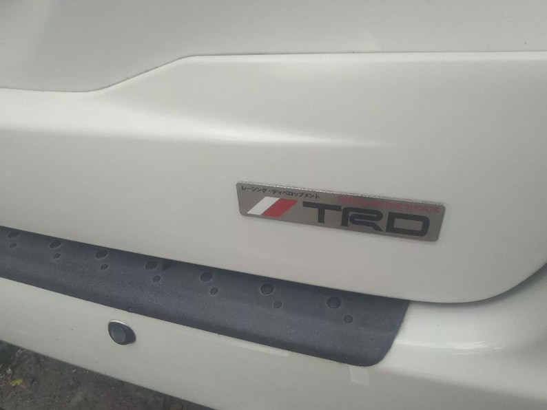 Toyota TRD Metal Emblem Plate JDM Racing Development Toyota Motor ...