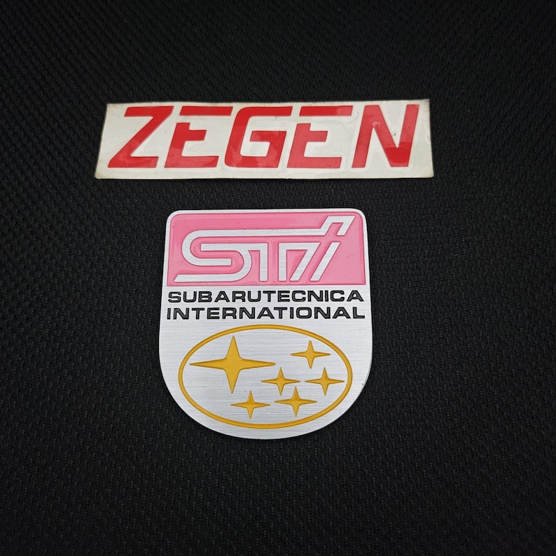 STI Subaru Metal Emblem Badge: Tuned by STI JDM Car Accessory - Etsy