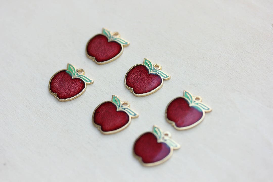 Apple Charm Red, Apple Charms, Apple, Fruit Charms, Fruit Charm, Red ...