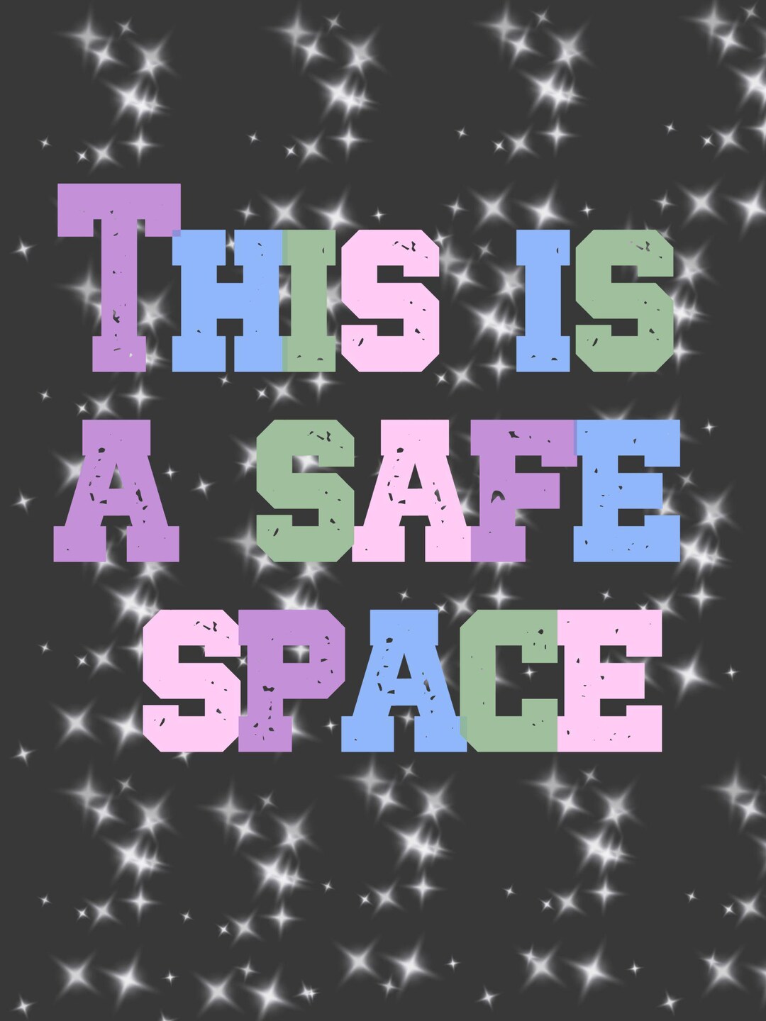 This is a Safe Space | Poster | Digital Download - Etsy