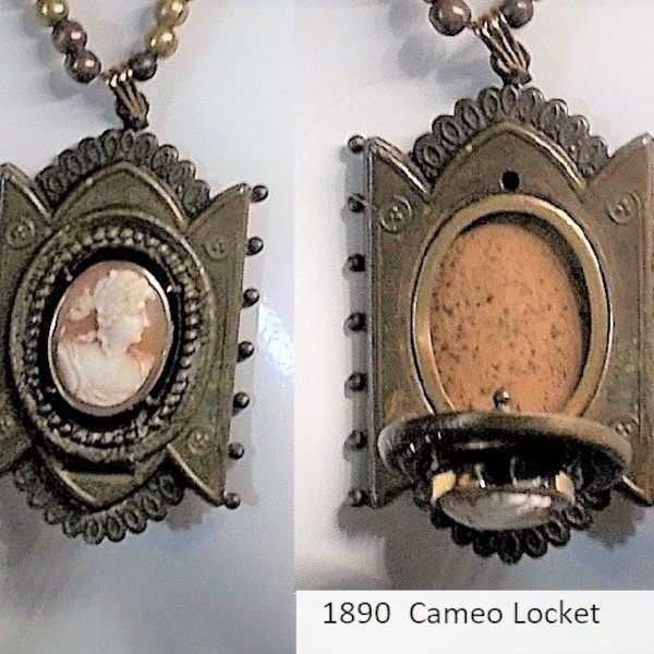 Antique Brass Locket - Etsy