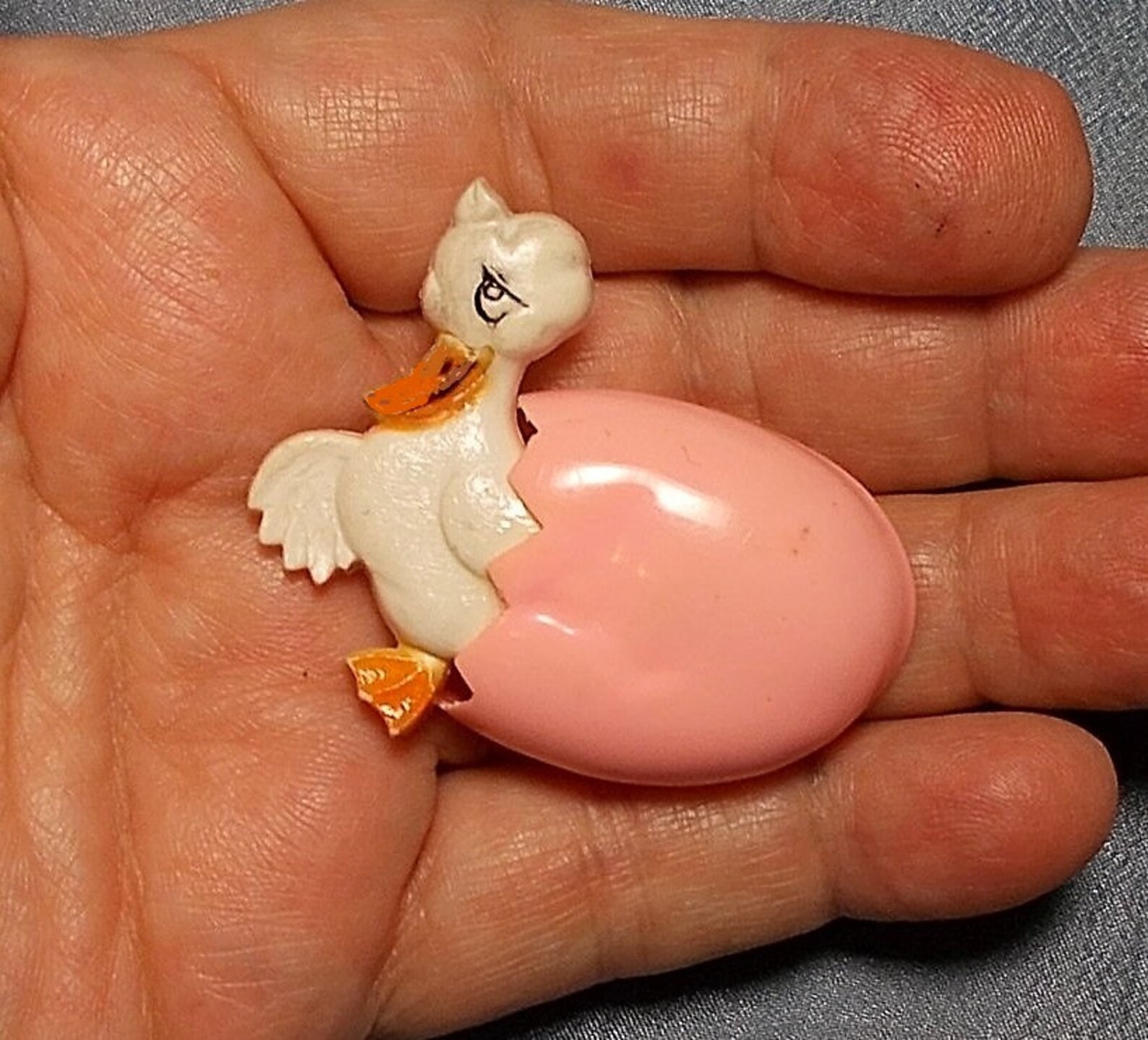 SALE 1920s Celluloid Adorable Baby Duck Hatching From Pink Egg - Etsy