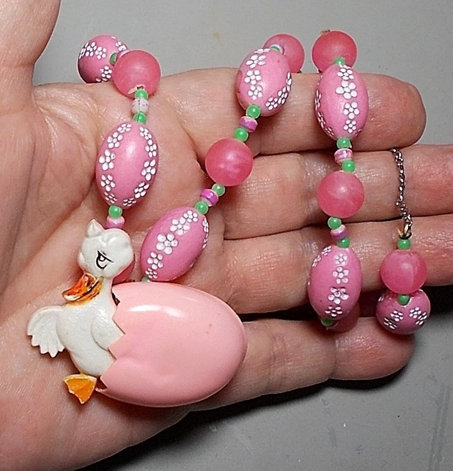 SALE 1920s Celluloid Adorable Baby Duck Hatching From Pink Egg - Etsy