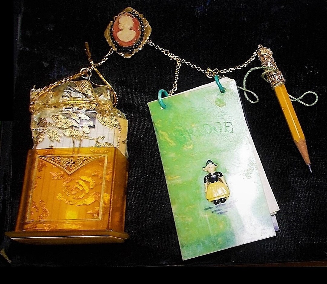 Victorian Pastime Letter Writing CHATELAINE 1920 Cameo Brooch, 1920 ...