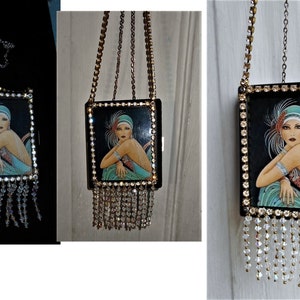 SALE Roaring 20s Flapper Rhinestone Purse, Bright GATSBY Sparkling ...