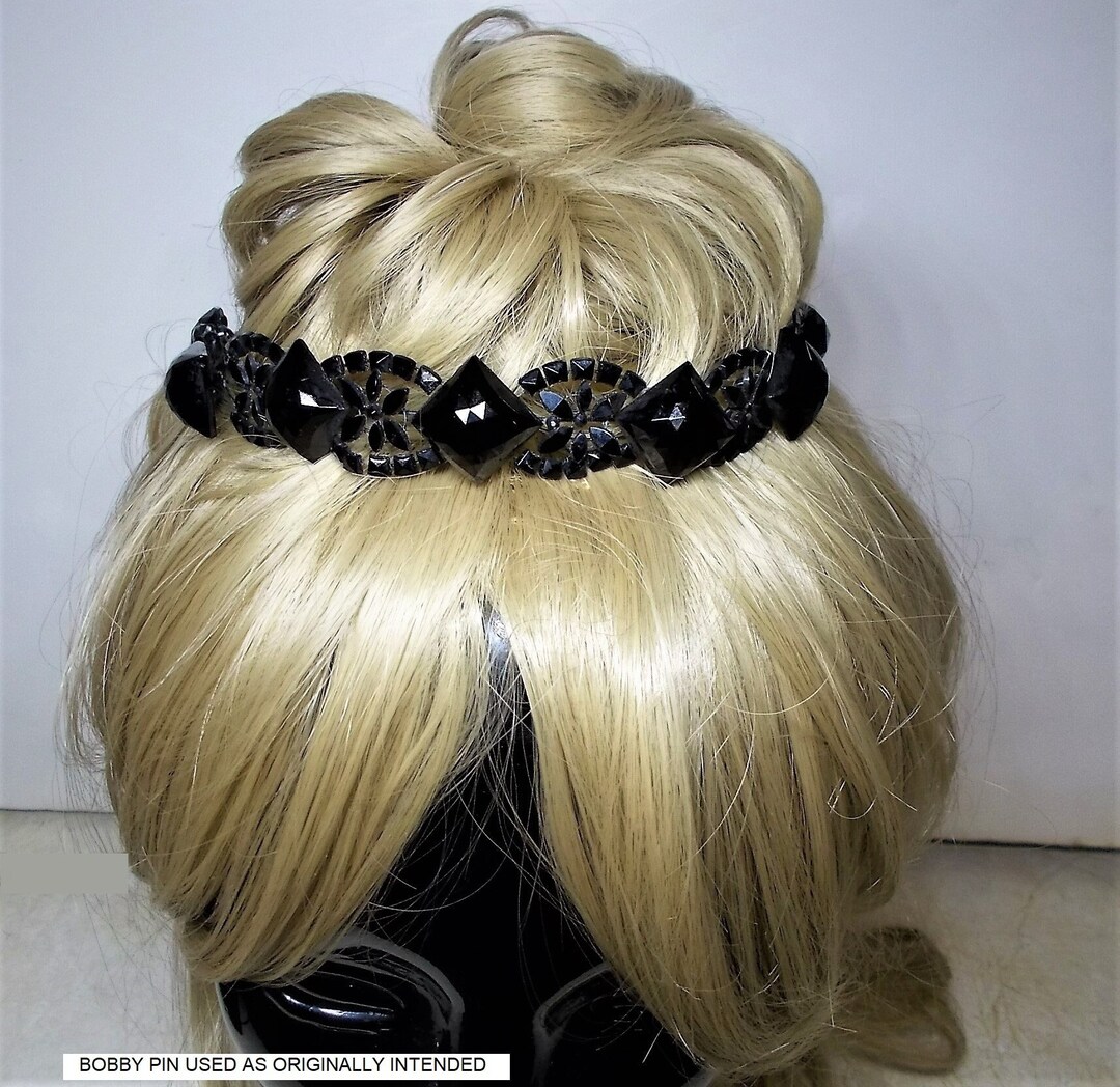 1900 Handmade BEADED by Victorians Mourning TIARA TRUE Victorian Tiara ...