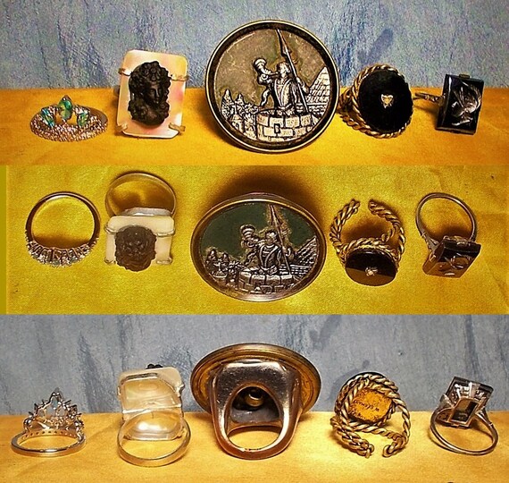 SALE 1 Antique Armored Warrior in Castle Ring Bronze … - Gem