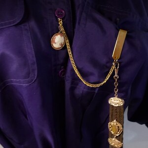 A Victorian Woven Mourning Hair Watch Fob Gold Fill Accents 3 1/2 Five ...