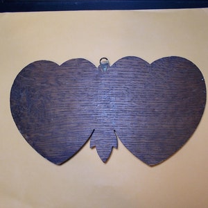 TRAMP ART Wood Heart Frame of Cupids W/ Bows 1940 Hand Etched - Etsy