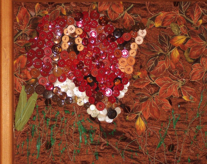 Red Fox on the Prowl. 100 Buttons 2 Hand Painted Beads Raw - Etsy