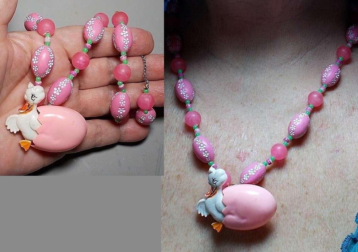 SALE 1920s Celluloid Adorable Baby Duck Hatching From Pink Egg - Etsy