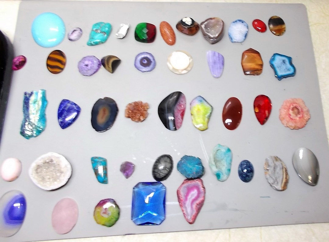 SALE Unknow Gems 43 Large-small Geode Druzys, Natural, Synthetic Stones ...