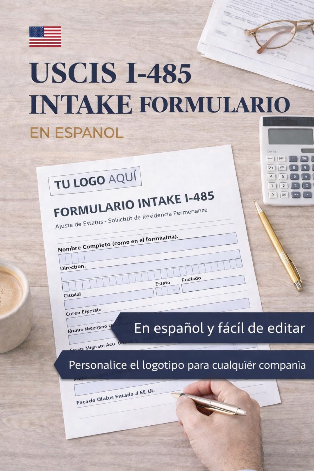 USCIS I-485 Intake Form Spanish | Editable Adjustment of Status Intake ...