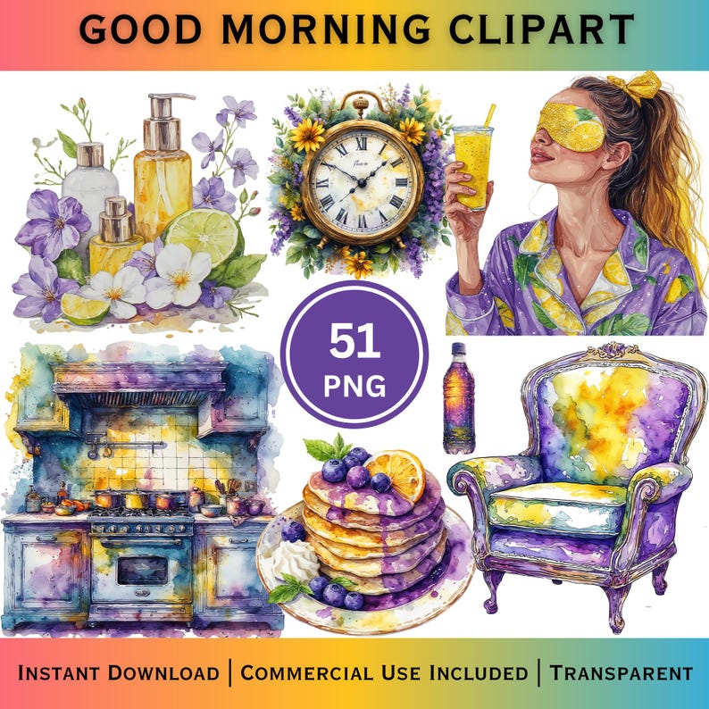 Cozy Morning Watercolor Clipart Bundle (digital Download) - Etsy UK
