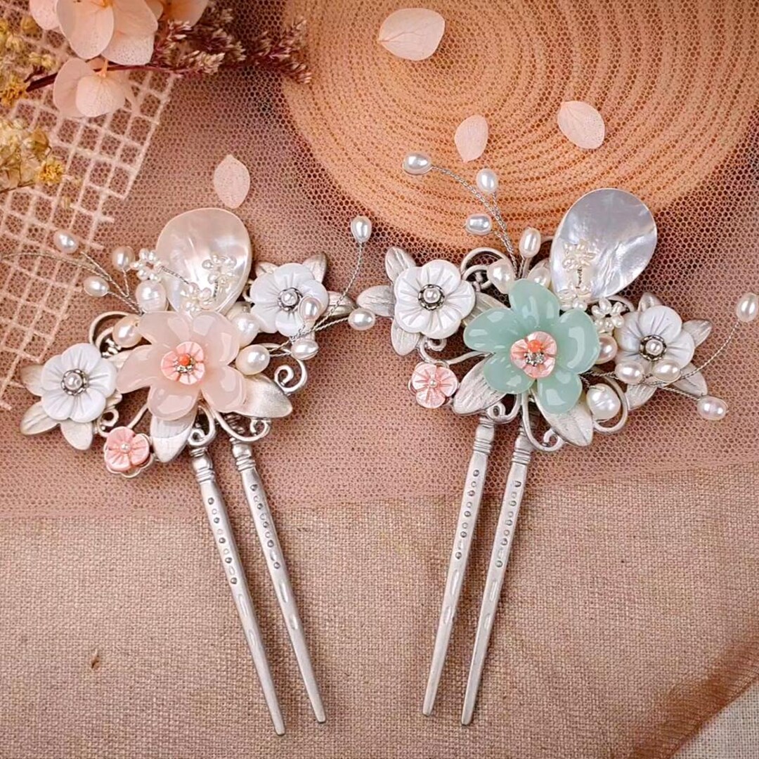 Handmade Korean Silver Binyeo Hairpin, Traditional Hanbok Accessory ...